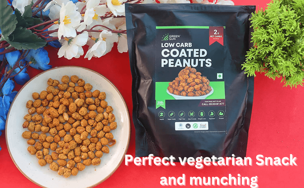 Low Carb Coated Peanuts Snacks – Green Sun Wellness